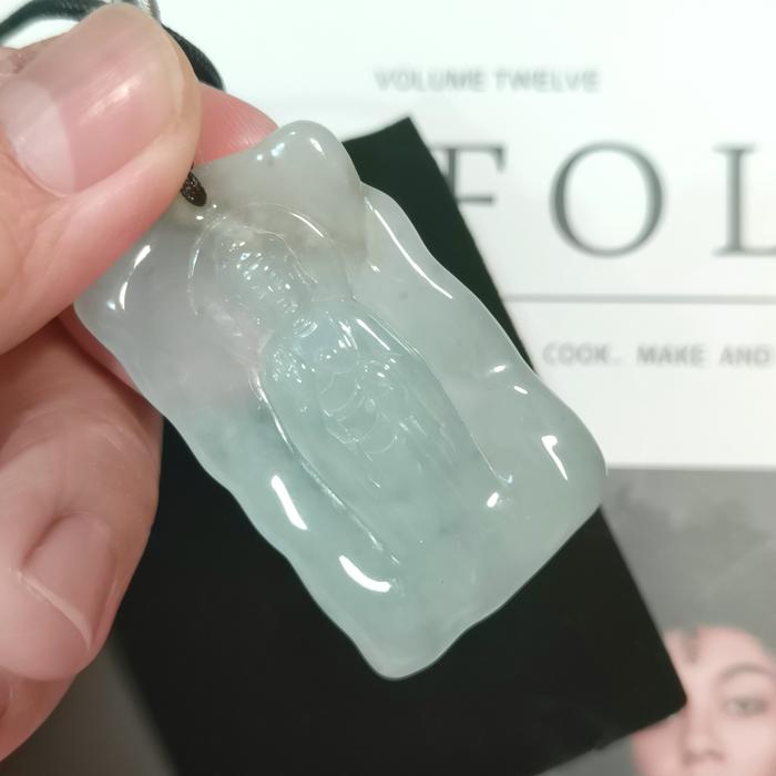 Jual Kalung Feicui Grade A Giok Asli Batu Jadeite Bersertifikat ID: 052 ...