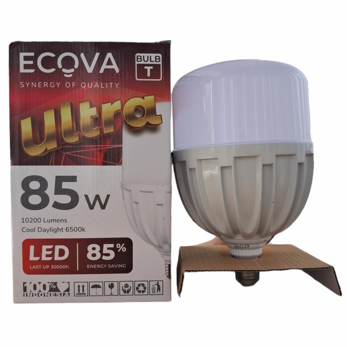 Jual lampu led 85w ultra bohlam led 85watt putih ecova bulb t garansi ...