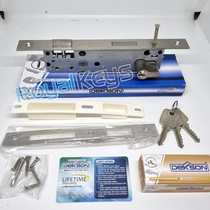 Jual Mortise Lock Dekson Dekkson MTS IL DL 84030 SSS Body Kunci Swing ...