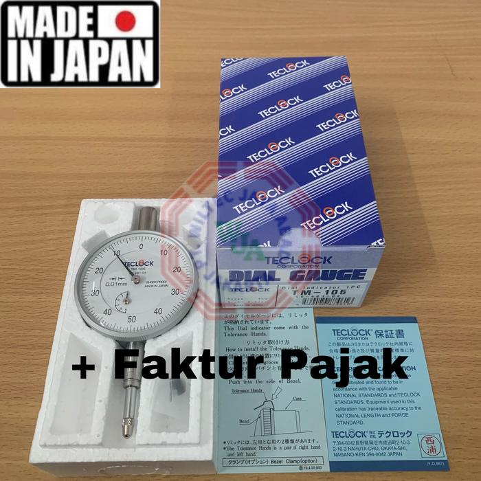Jual TECLOCK - Dial Gauge / Indicator 0.01 mm type TM-105 / TM105 - Jakarta Barat - Wiltec Jaya ...