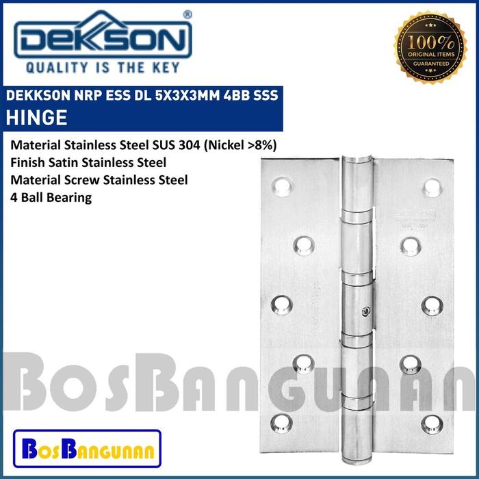 Jual Engsel Pintu Kupu 5 inch Dekkson Deluxe NRP ESS DL 5x3x3mm 4BB ...