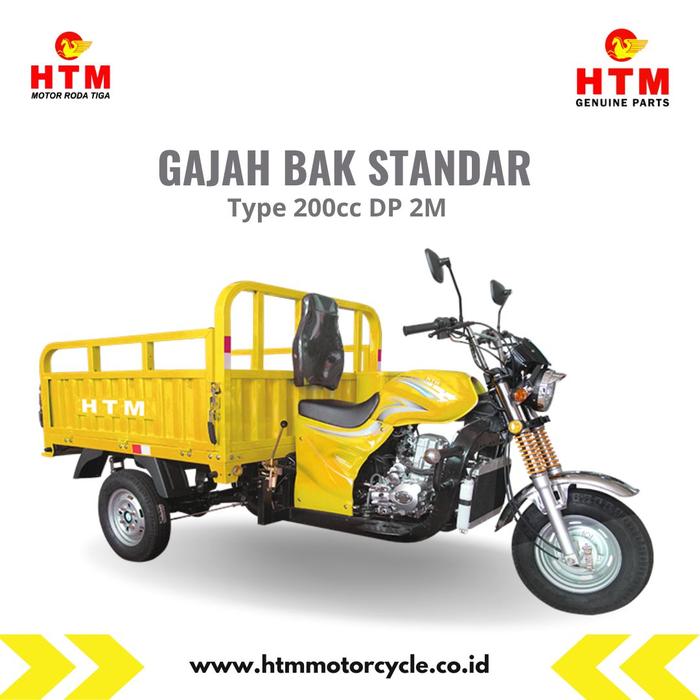 Jual Motor Roda Tiga HTM 200cc Double Power Bak 2 Meter - Jakarta Pusat ...