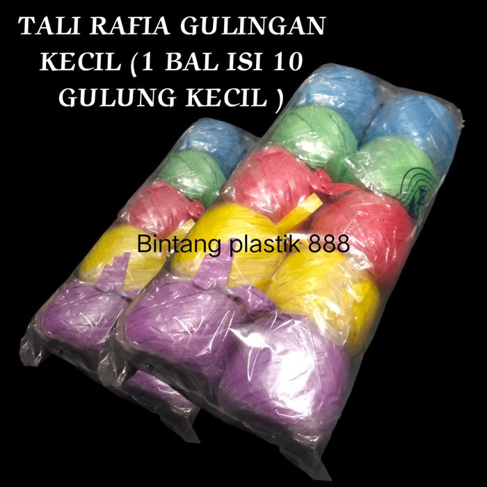 Jual TALI RAFIA WARNA WARNI KECIL, TALI IKAT, RAFIA GULUNGAN KECIL ...