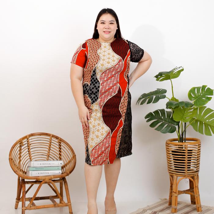 Promo dress super jumbo/dress batik brokat/dress brokat bigsize/dress batik - Kota Tangerang ...