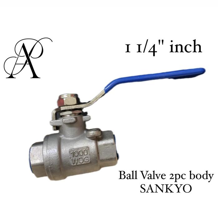 Jual Stop kran air ball valve sankyo 1 1/4 inch 2pc body - Jakarta Barat - Asia pneumatic ...