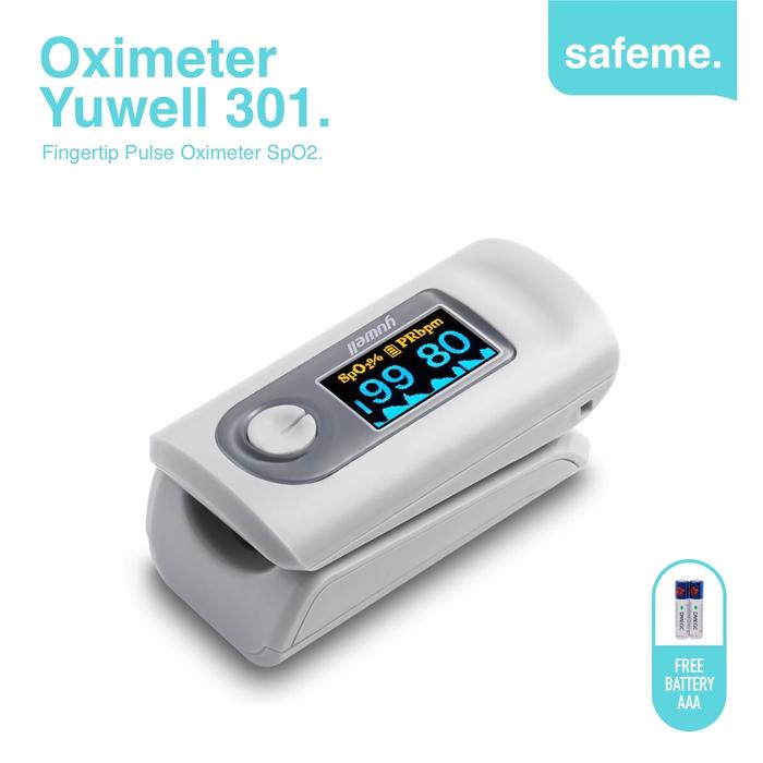Jual Oximeter Pulse Fingertip Yuwell YX102 Alat Pengukur Saturasi ...