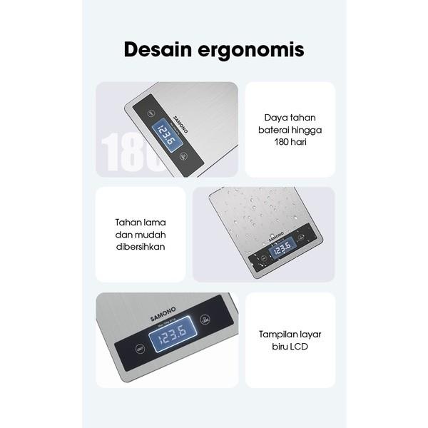 Jual Samono Sw-ks03 Electric Scale Timbangan Dapur Digital Stainless ...