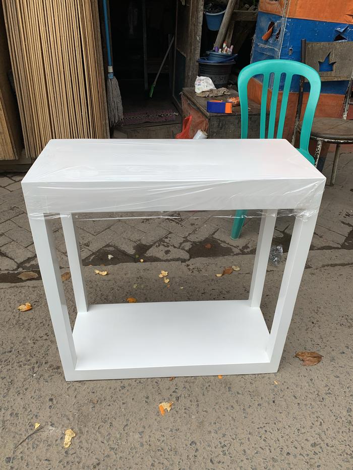 Jual Meja aquarium minimalis cat putih bisa reques ukuran sesuai ...