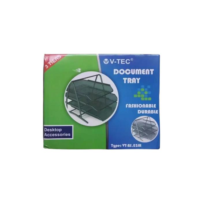 Jual Document Tray/Rak Susun/Letter Tray/Bak surat Besi 3 Susun Vtec di ...