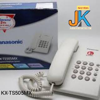 Jual Telepon Panasonic KX-TS505MX White/ kx-ts505 telp kantor analog Putih - Kota Depok ...