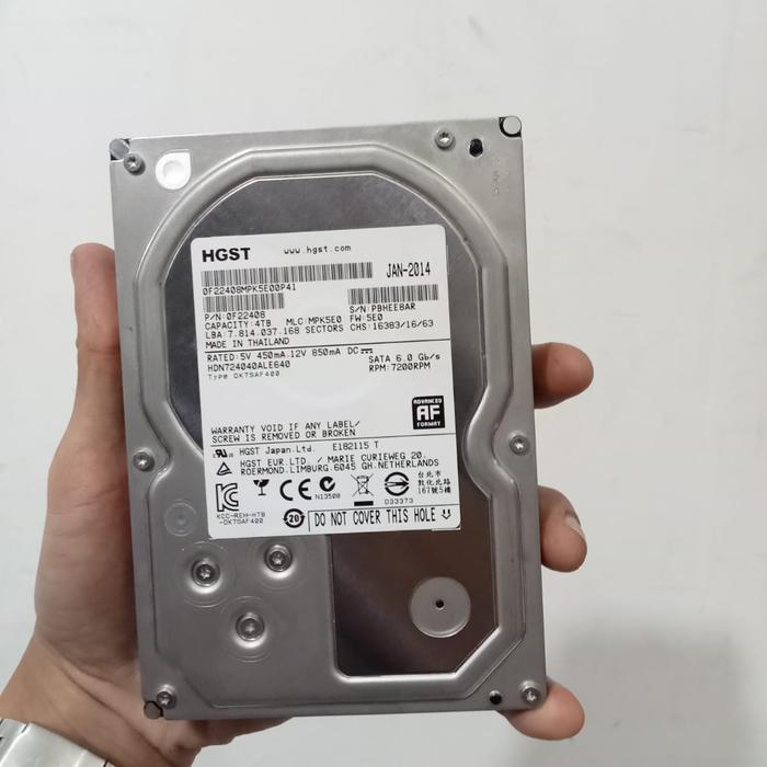 Jual HARDISK HGST 4TB SATA 3.5 INCH SENTINEL 100% MURAH - Jakarta Pusat ...