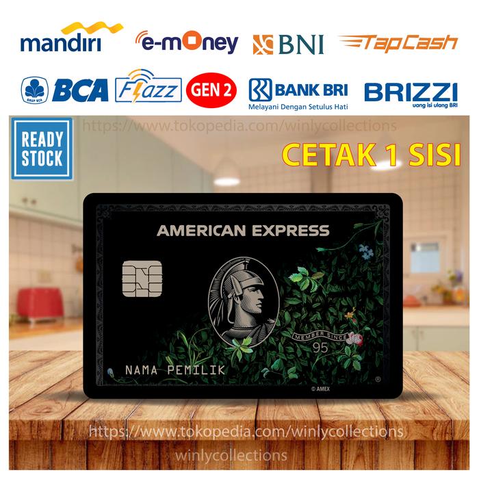 Jual KARTU EMONEY MANDIRI BCA BNI BRI DESIGN AMEX CARD AMERICAN ART- 1 ...