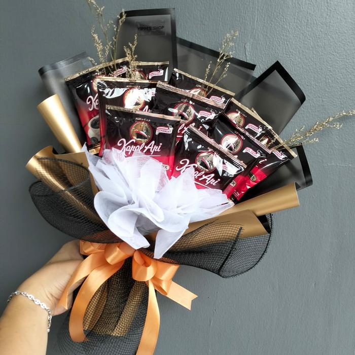 Jual Buket Kopi Kapal Api Bucket Snack Buket Hadiah Wisuda Cowok ...