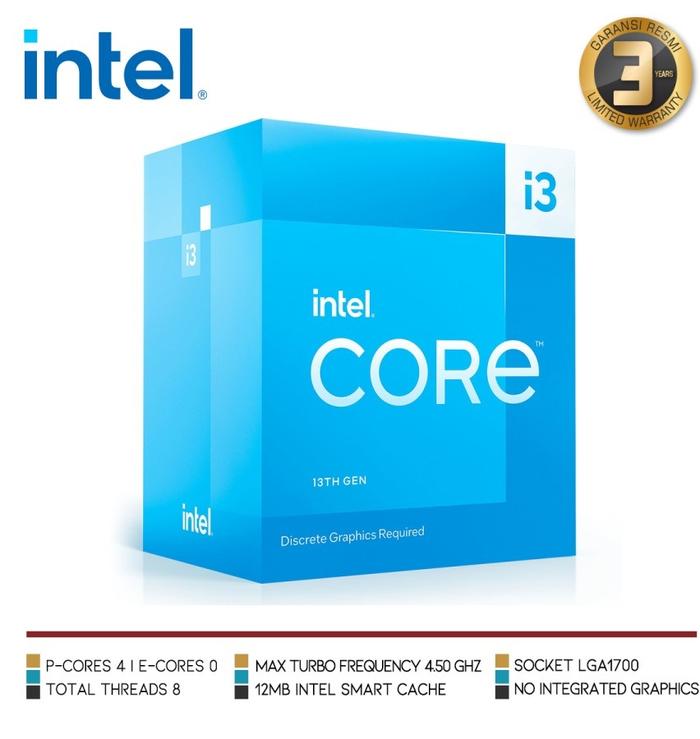 Jual INTEL CORE I3 13100F BOX CPU 4.5Ghz 4 Cores (4P+0E) LGA 1700 Gen 13th - Jakarta Utara - tf ...