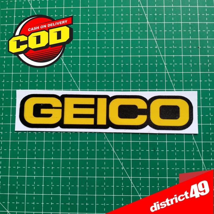 Jual Stiker Print Cut Laminasi Tahan Air - Stiker GEICO - Stiker Motor ...