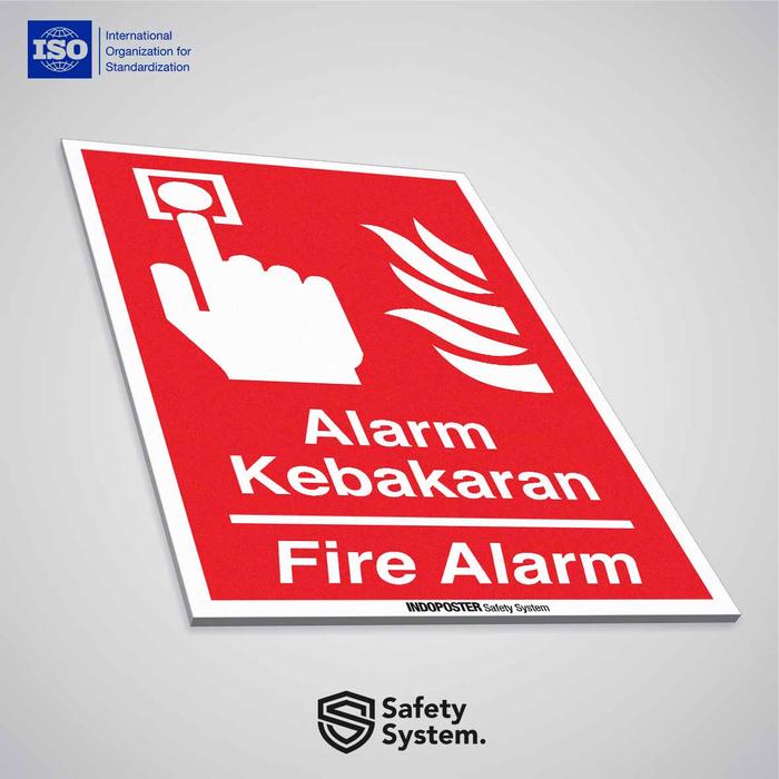 Jual Safety sign rambu K3 PVC ISO alarm kebakaran fire alarm - S - Kab ...