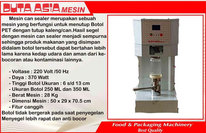 Jual MESIN SEGEL KALENG MINUMAN(BOTOL TIDAK IKUT BERPUTAR,TUTUP ...