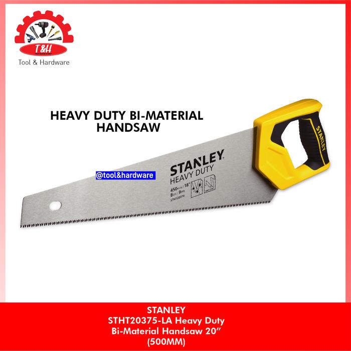 Jual STANLEY Gergaji/STHT20375-LA Heavy Duty Bi-Material Handsaw 20 ...