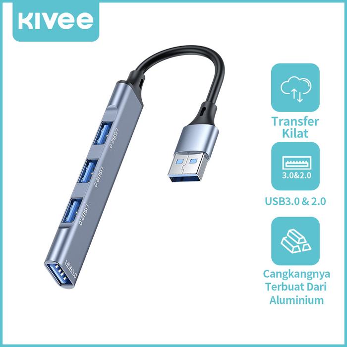Promo KIVEE USB/Type C HUB To USB 4 Port Adapter Splitter Desktop Hub ...
