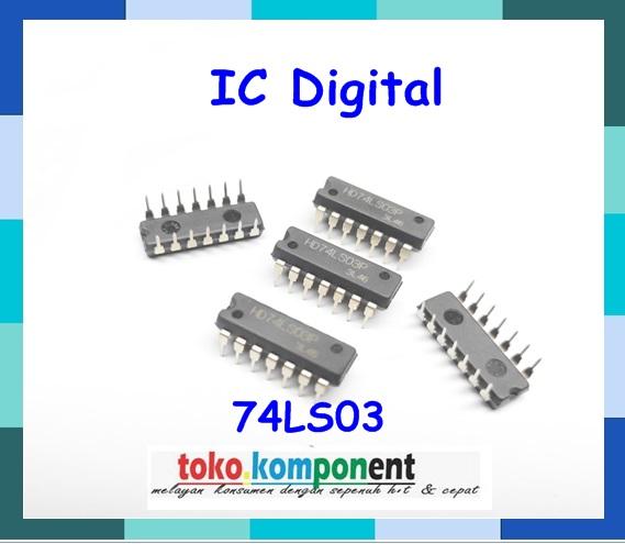 Jual 74LS03 74LS03P HD74LS03P 74ls03p 74ls03p hd74ls03 p dip 14 pin ...