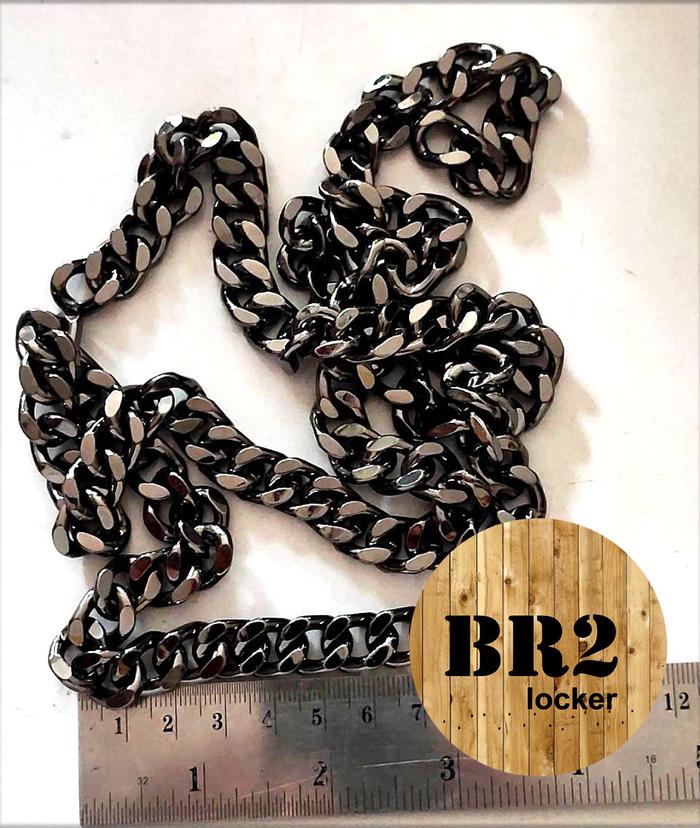Jual Rantai Besi lebar segi 12 mm warna black nikel 1 meter - Jakarta ...