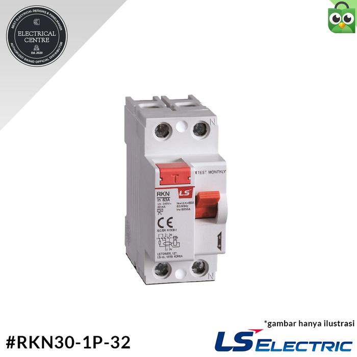 Jual RCCB RKN30-1P-32 1P+N 32A 30mA AC-TYPE NEW ROGY LS Electric - Kota ...