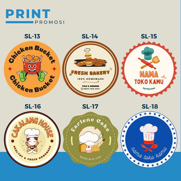 Jual Cetak Sticker Chromo | Sticker Label Kemasan | Label Makanan - 4 x ...