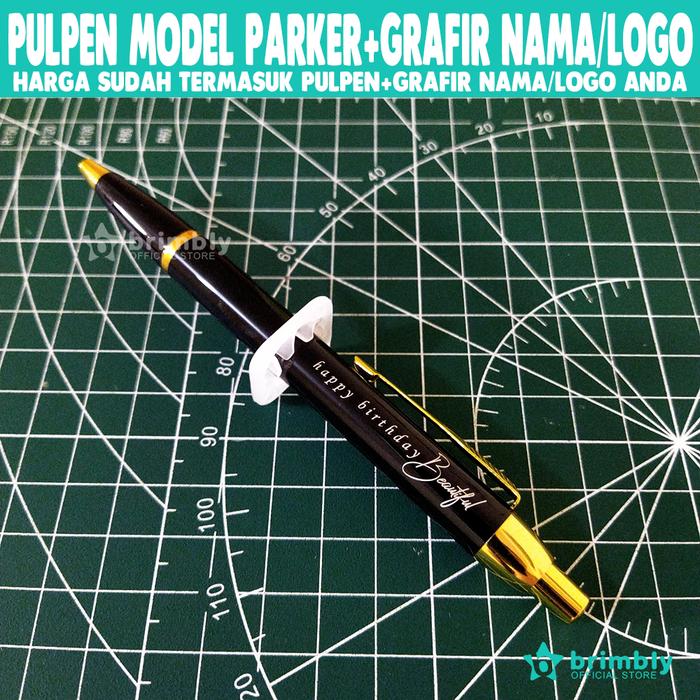 Jual Pulpen Model Parker + Grafir Nama/logo | pulpen Promosi | pen ...