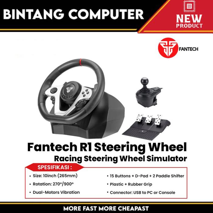 Jual Fantech R1 Steering Wheel / Racing Steering Wheel Simulator - Kota ...