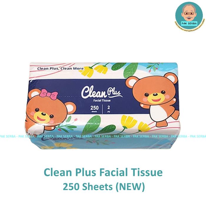 Promo Clean Plus Facial Tissue 250 sheets (NEW) / Tisu Wajah - Kab ...