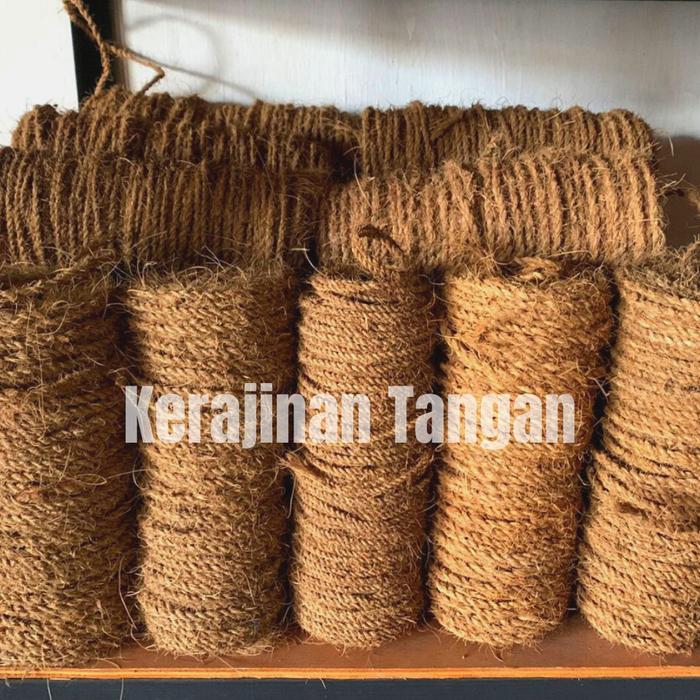 Promo Tali 4mm sabut kelapa panjang 100m tali pengikat bambu - Jakarta ...