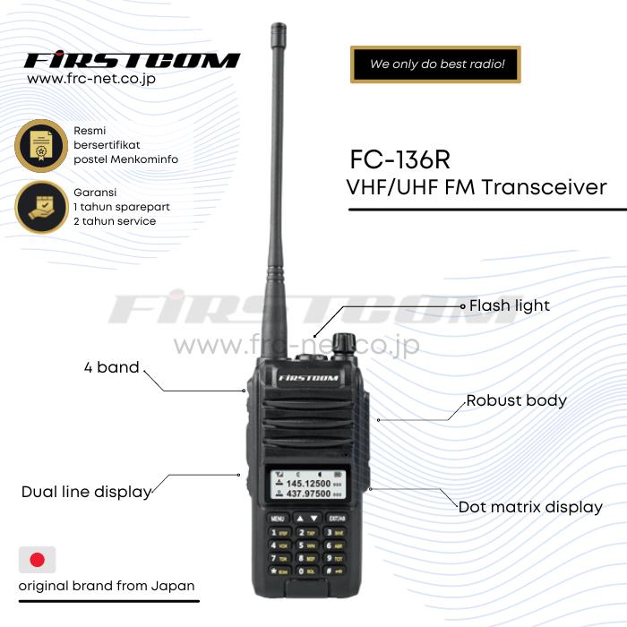 Jual HT Firstcom Japan FC-136R FC136R FC136 Dualband Water Resistan ...