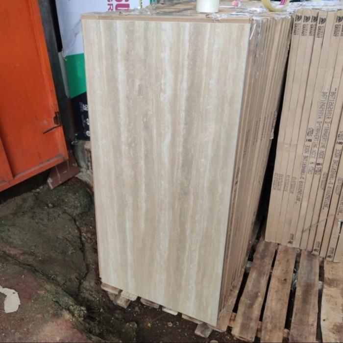 Jual granit roman 60x120 motif kayu cream mett keramik lantai tangga ...