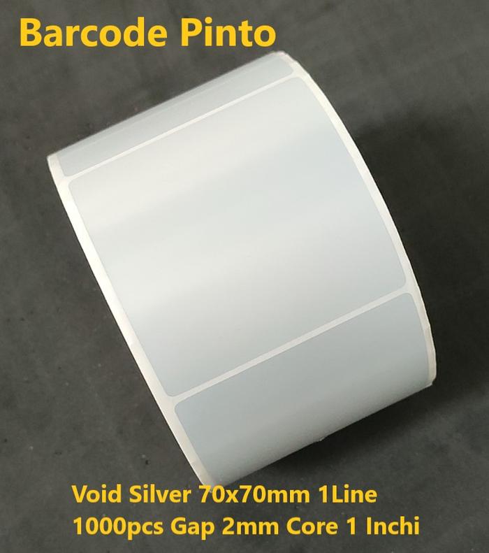Jual Sticker Void Silver 70x70mm 1Line 1000pcs Gap 2mm Core 1 Inchi - Jakarta Barat - toko ...