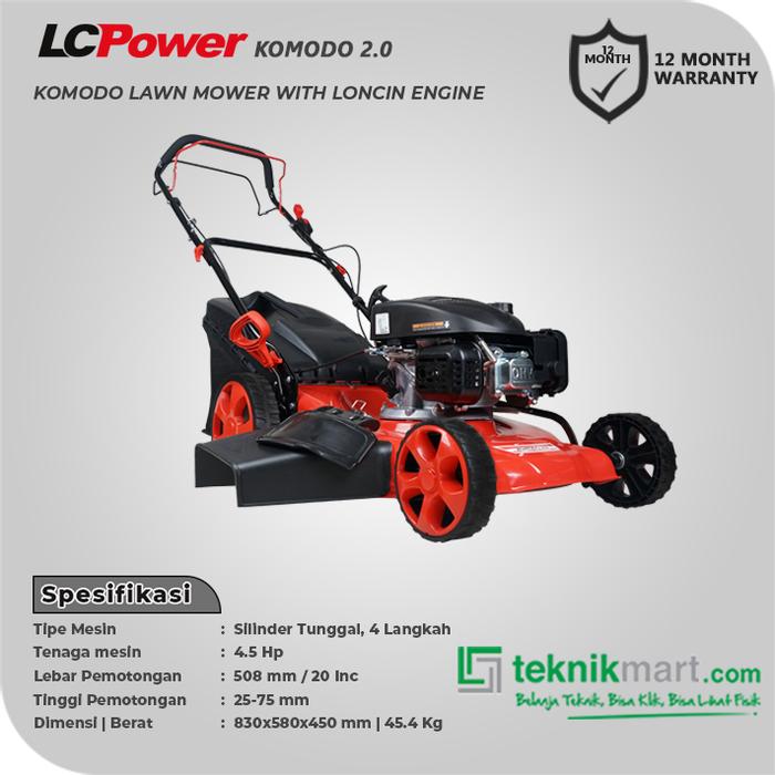 Promo LC Power Komodo Lawn Mower With Loncin Engine LC1P65FE 4.5HP ...