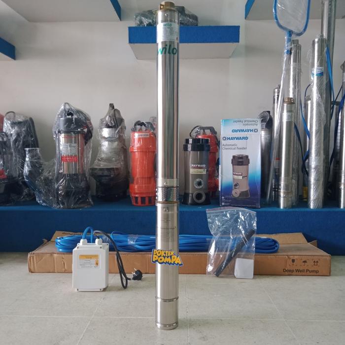 Jual POMPA SUBMERSIBLE PUMP SET 3" WILO 0.75HP MAX 60M - KABEL 50M OUT 1" - Kab. Badung - Dokter ...
