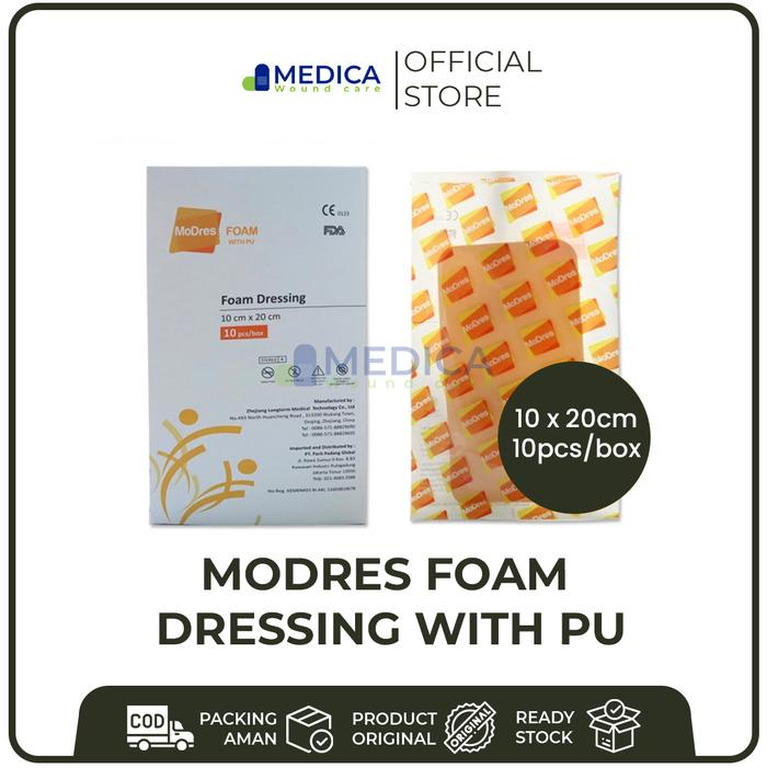 Jual Modres Foam Dressing With Pu 10x20/plester Luka (harga 1 Pcs) Di ...