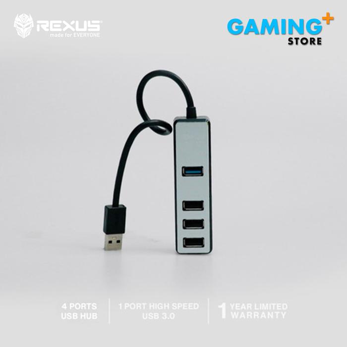 Jual Rexus Usb Hub RXH-329 V.3.0 1Port-V.2.0 3 Port RXH329 - Kota Surabaya - Gaming Plus Store ...