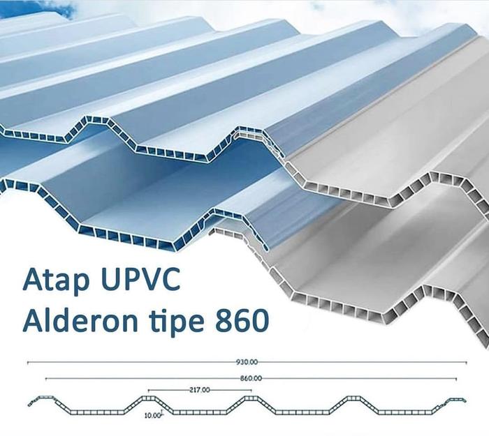 Jual Alderon ID 860 Atap UPVC Berongga 10mm Garansi Resmi 15 Tahun ...