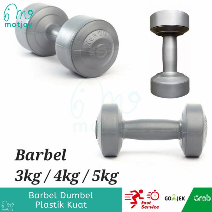Jual Dumbel Dumble Barbel Plastik Kuat Dumbbell - 3kg - Kota Bandung ...