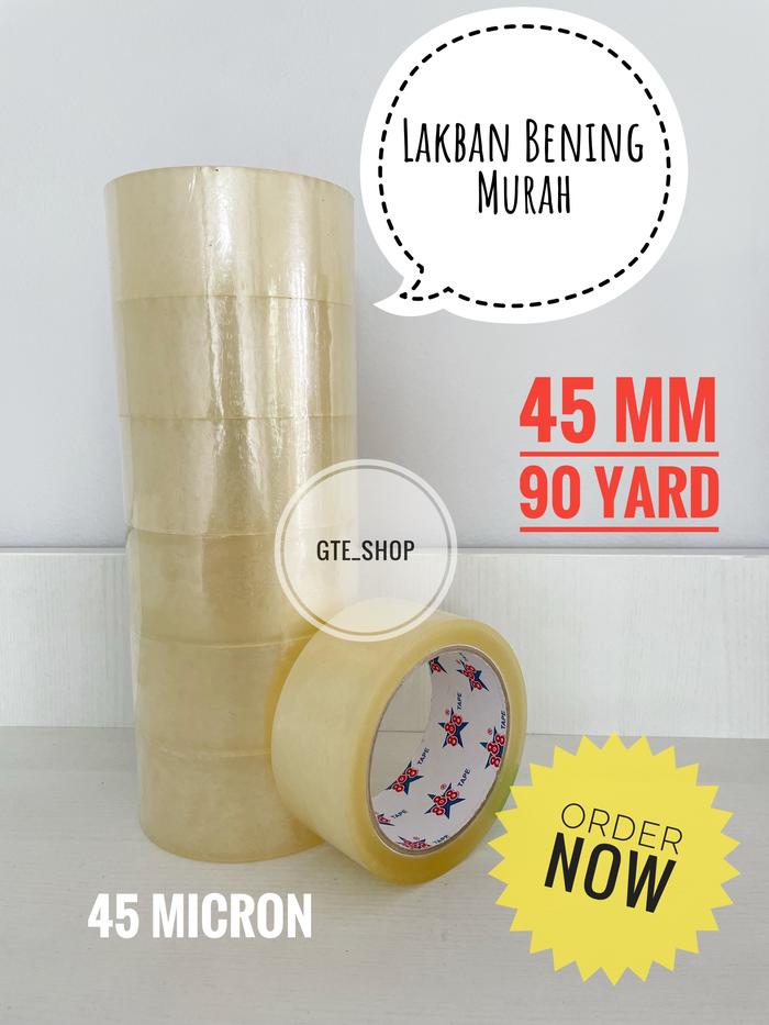 Jual Lakban Bening Slop MURAH PROMO 45mm x 90yard Lakban murah super ...