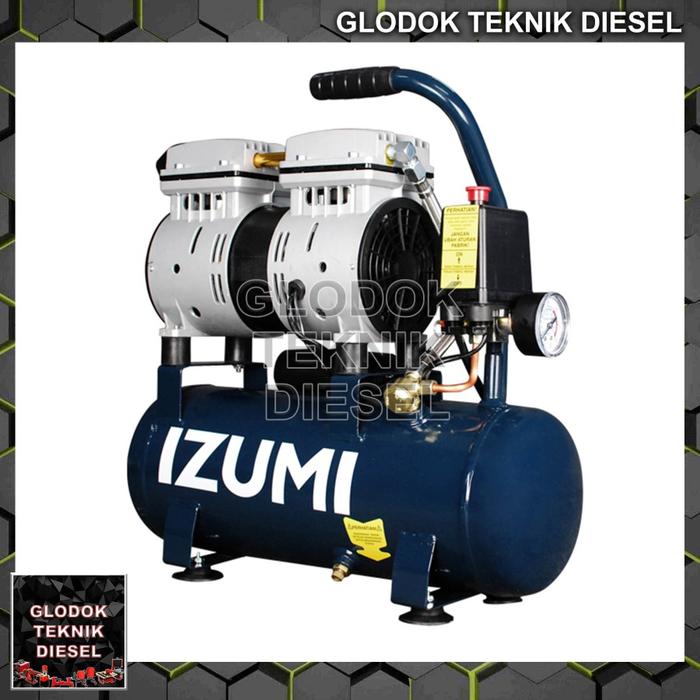Jual Mesin Kompresor Angin Oilless Compressor 3/4 HP 9 Liter SILENT ...