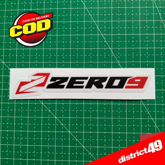 Jual Stiker Print Cut Laminasi Tahan Air - Stiker ZERO 9 - Stiker Motor ...