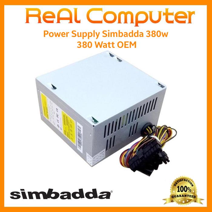 Jual power supply simbadda 380w / 380 Watt OEM ( no dus) - Kota Bandung - Real Komputer | Tokopedia