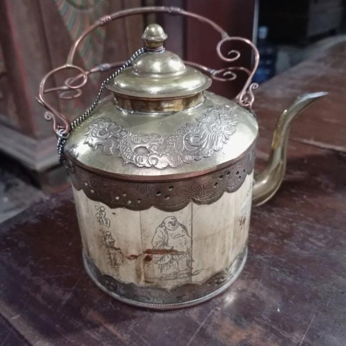 Jual Teko Tempat Air China Peranakan Kuningan Tulang Lawas Antik Tua - Kota Yogyakarta - Moesson ...