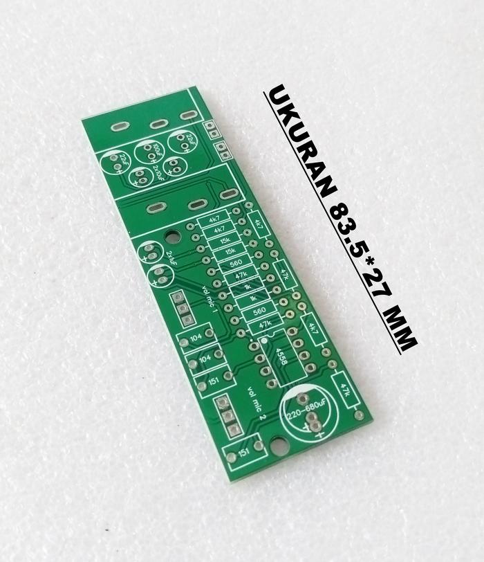 Jual PCB Pre Amp Mic 4558 2 Mic V.2 - Kab. Jombang - mel store | Tokopedia