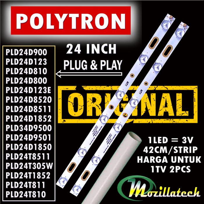 Jual BACKLIGHT POLYTRON 24 INCH - LAMPU BACKLIGHT TV LED POLYTRON 24 ...