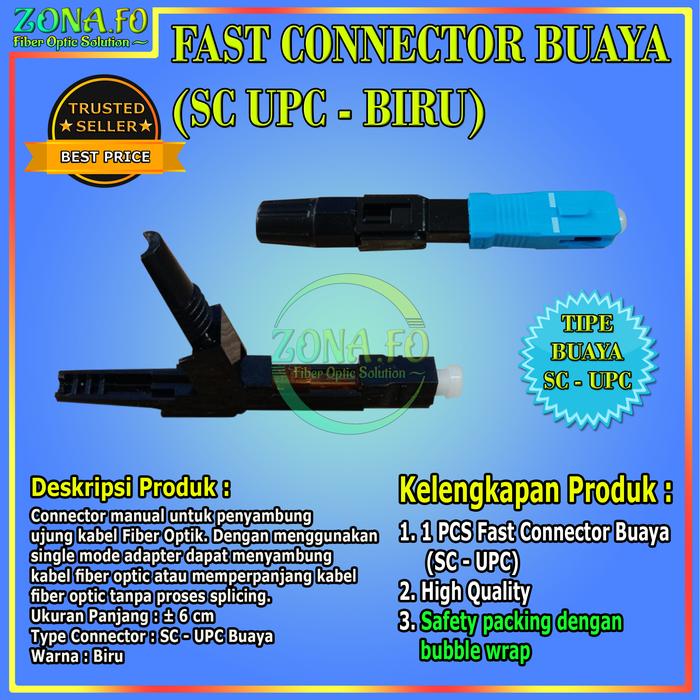 Jual Fast Konektor SC UPC Fiber Optik / Fast Connector SC Fiber Optic UPC - Kota Tangerang ...