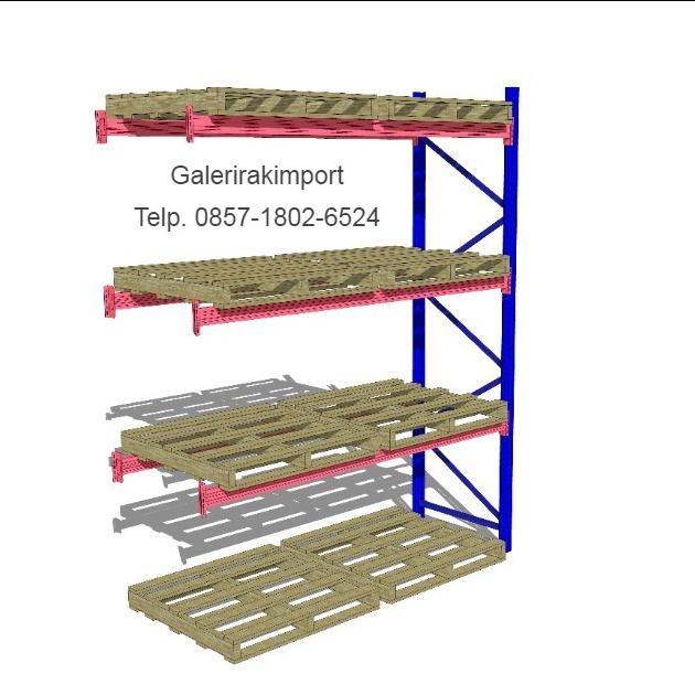Jual Rak Pallet Kapasitas 1 Ton/Level / Rak Heavy Duty / Selective ...