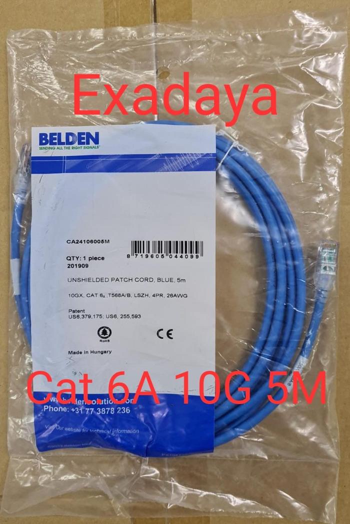 Jual Belden Patch Cord Cat.6A 10G LSZH 5M ( CA24106005M ) - 5 - Jakarta Pusat - Exadaya Loka ...